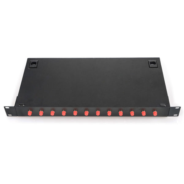 12 Port Fiber Patch Panel SC FC LC Pigtail ODF 1U Optical Fiber Termin ...