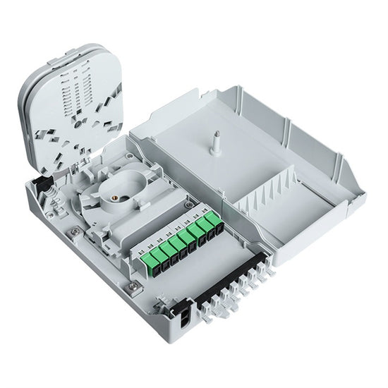 Optical fiber distribution box 8-core wall-mounted indoor and outdoor ...
