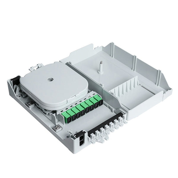 Optical fiber distribution box 8-core wall-mounted indoor and outdoor ...